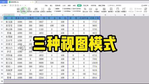 表格中的三种视图模式,而且表格中显示虚线时又该怎么去掉呢