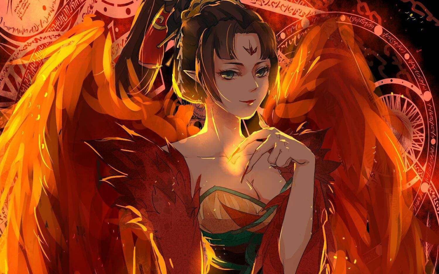 【常态】决战平安京 凤凰火中路 支援型式神 新手上分实战解说教学