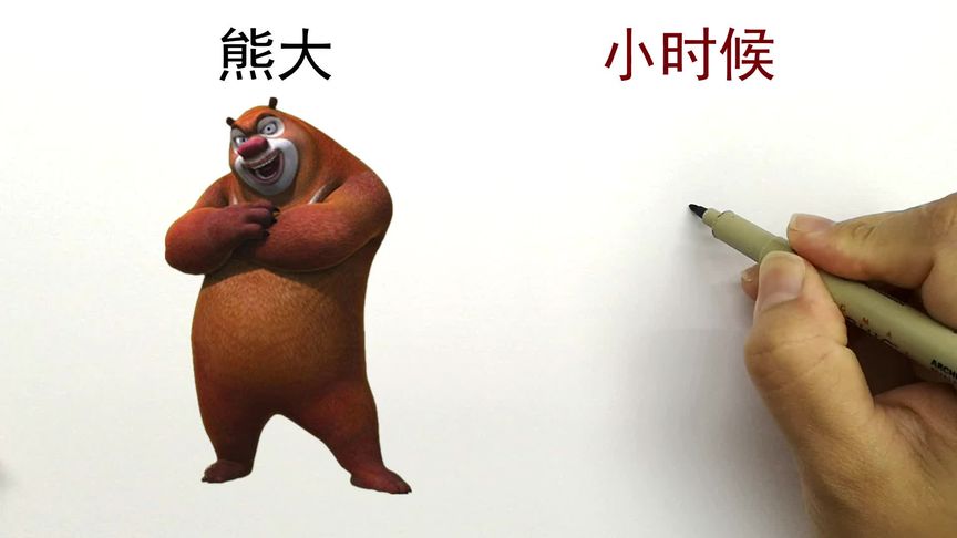 熊大小时候的样子简直太可爱了!