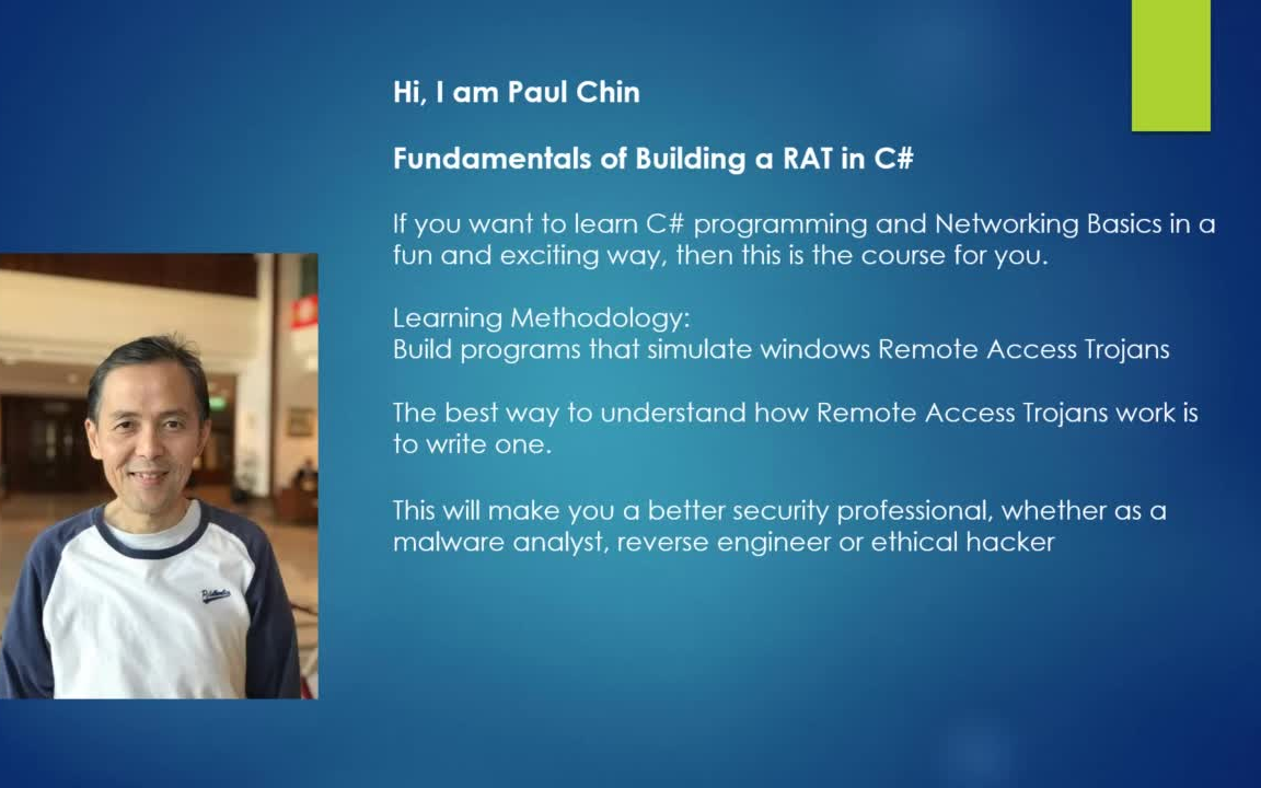 【用 C# 构建远程访问】Fundamentals of Building a Remote Access ...