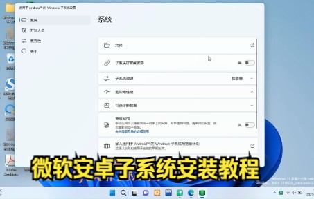 安卓子系统安装教程