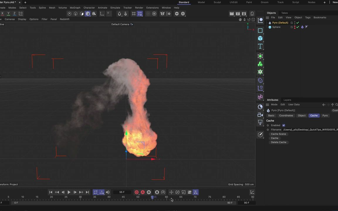 C4D中如何渲染烟雾(Redshift渲染器)