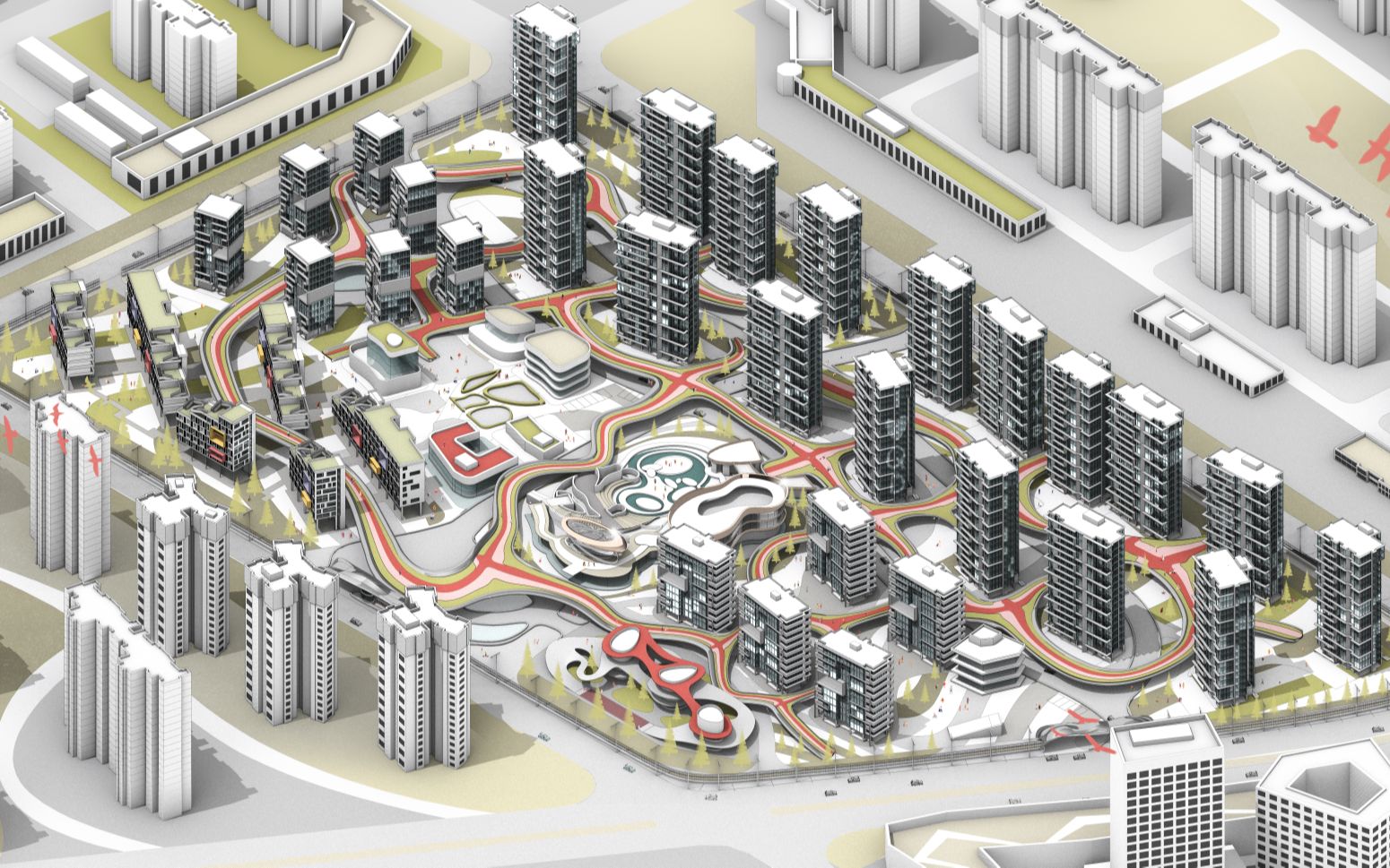 大四上住区规划漫游视频