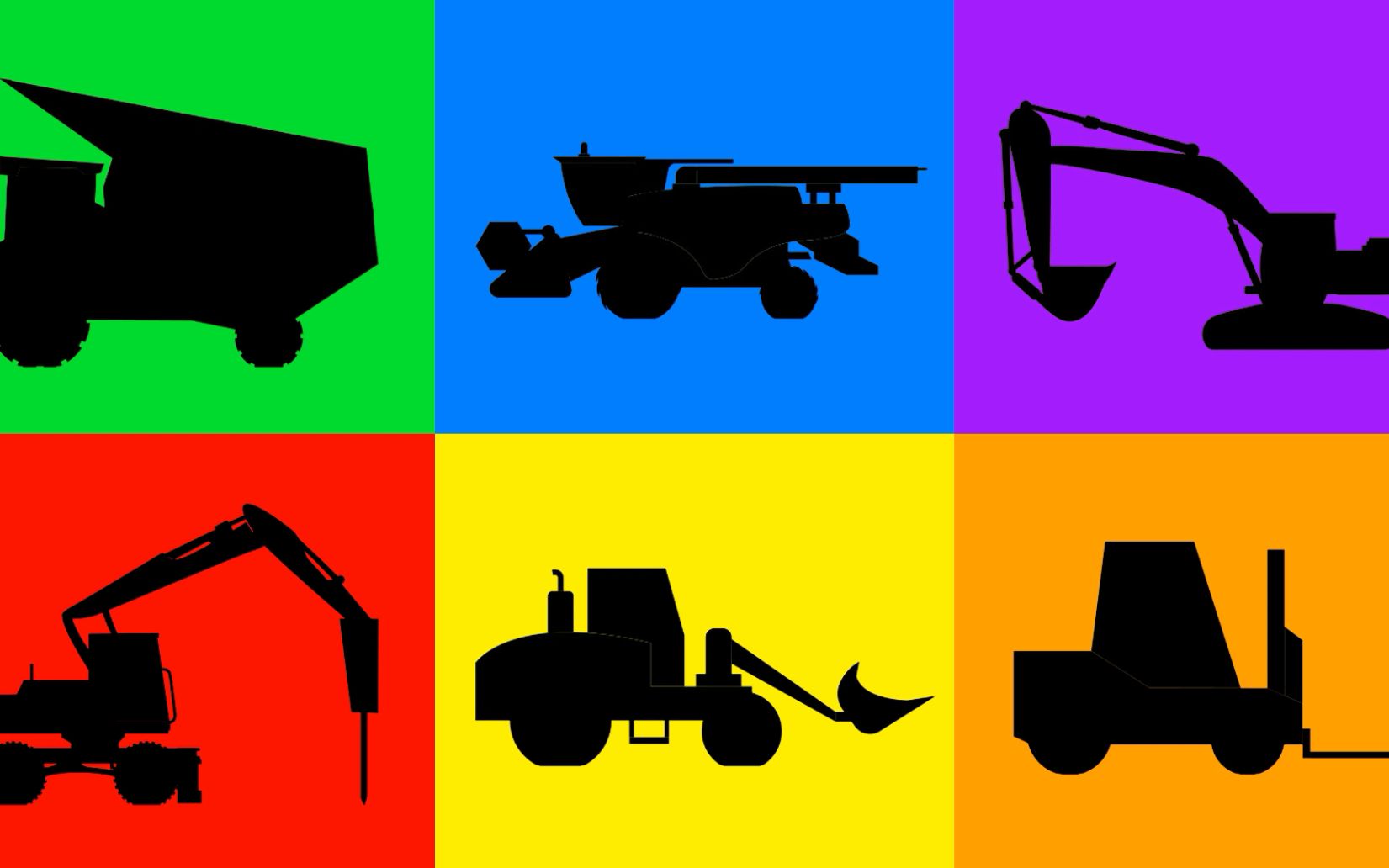 认识挖掘机,破碎机,铲车等工程车