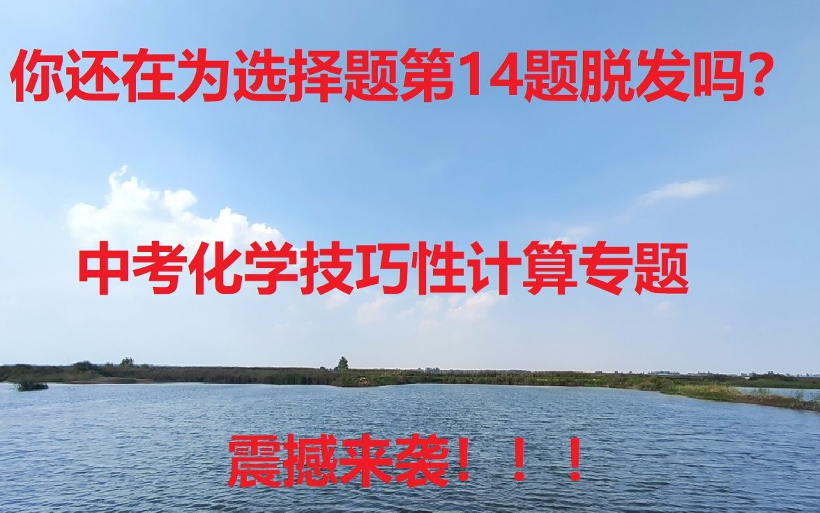 中考化学技巧性计算之差量法①