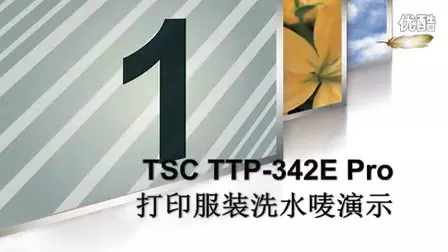 TSC TTP-342E Pro打印服装洗水唛演示