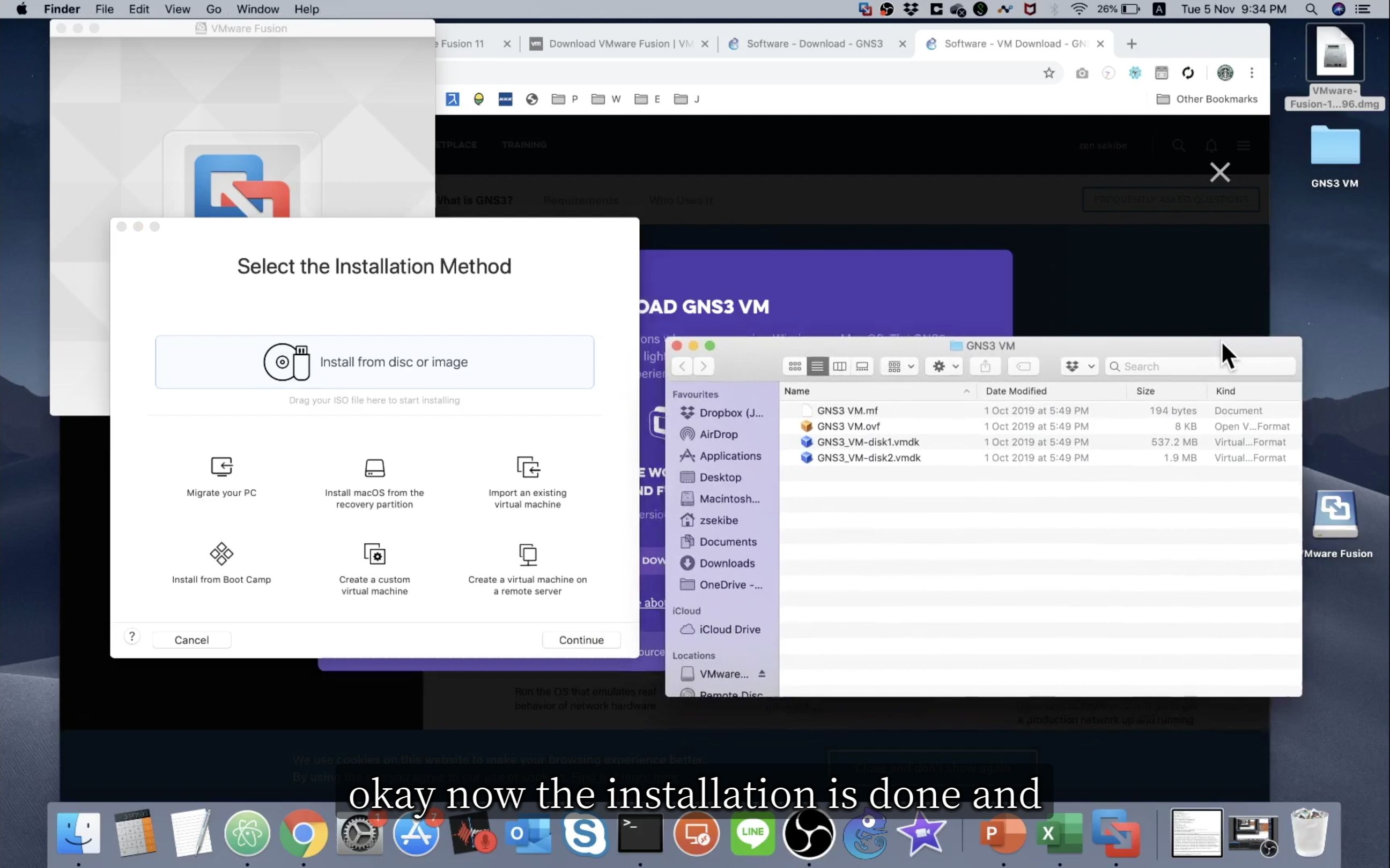 Launching GNS3 VM using VMware Fusion