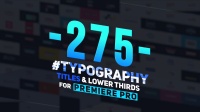 PR模板|275个文字标题字幕条排版动画模板下载 Typography Titles ...