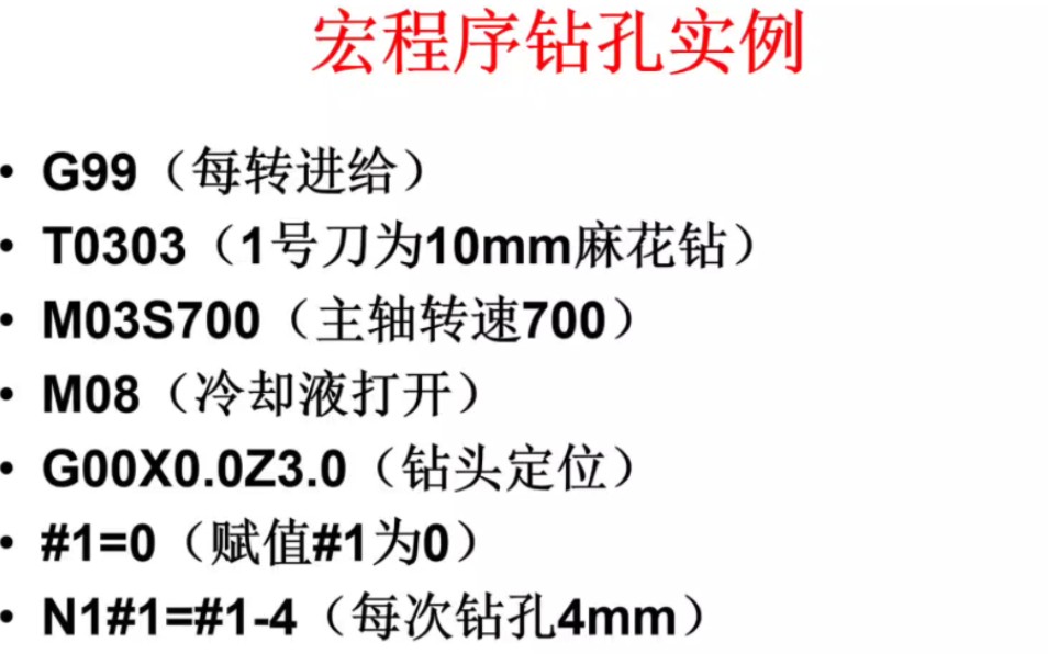 数控车床宏程序钻孔编程的方法