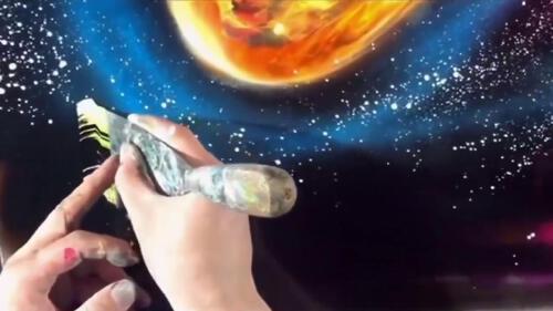 让你们体验一下现场版的星空画,太厉害了