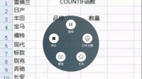 countif函数(统计数量)