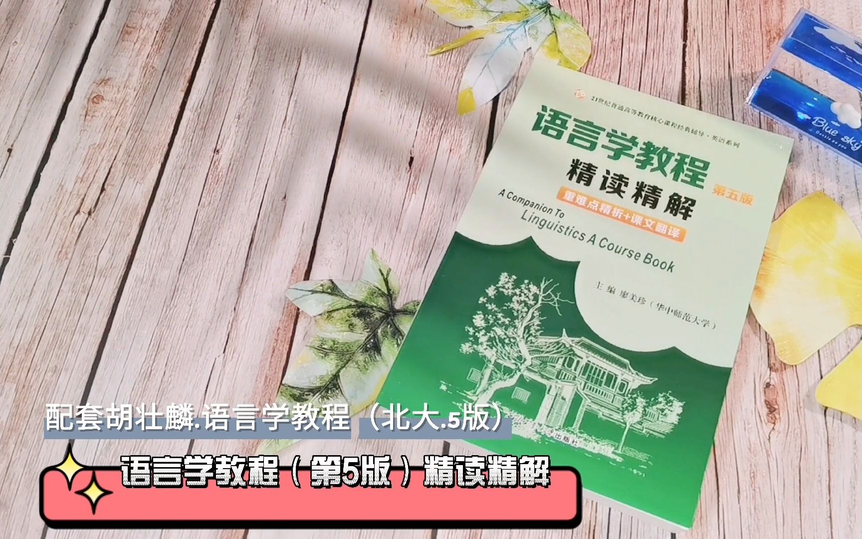 胡壮麟语言学教程(第五版)精读精解(含重难点精析和中文翻译)