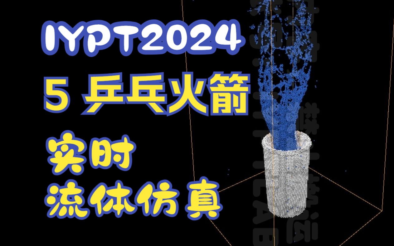 IYPT CUPT 2024 5 乒乓火箭 Ping Pong Rocket 仿真演示