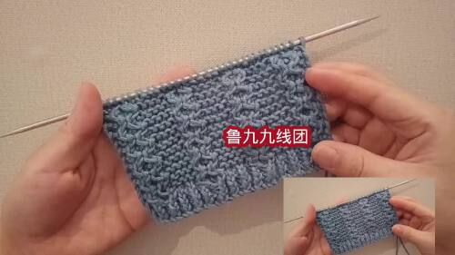 一款适合编织男士毛衣的花样视频在这里分享给你一起学起来