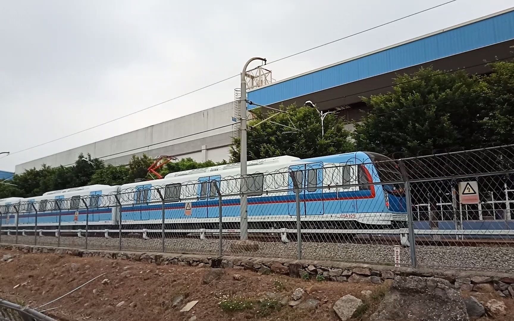 【羊角新车】广州地铁5号线增购L7型列车05125-126鱼珠段试车线试车