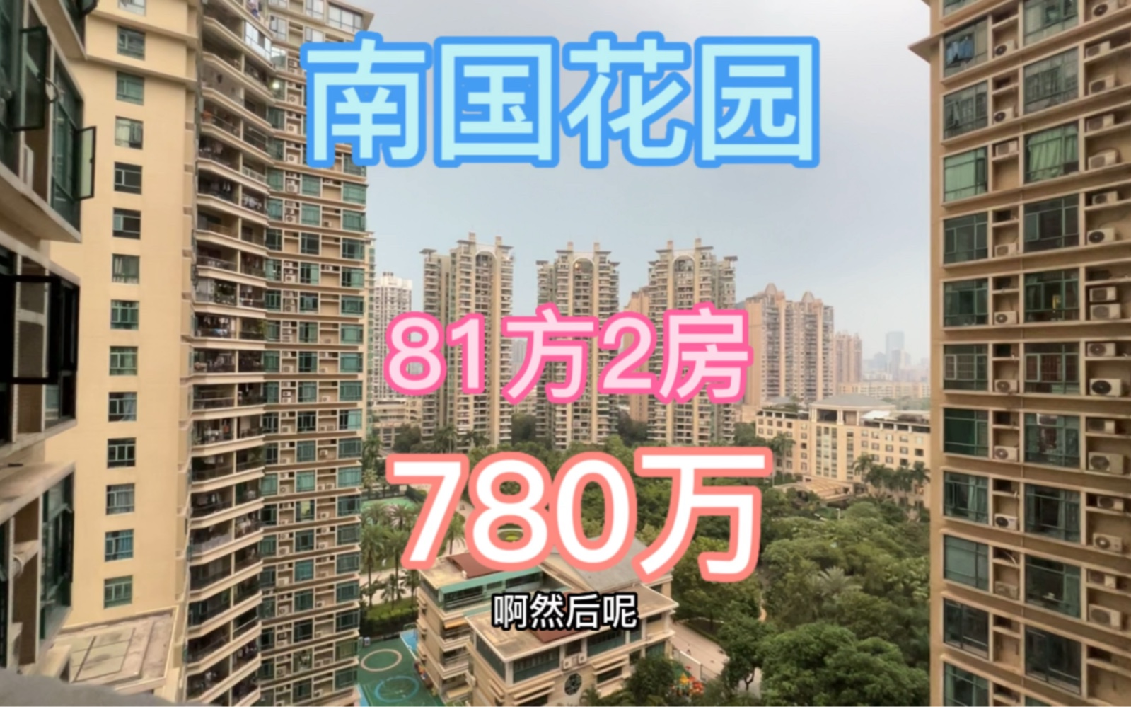 南国花园 81方2房 售价780万