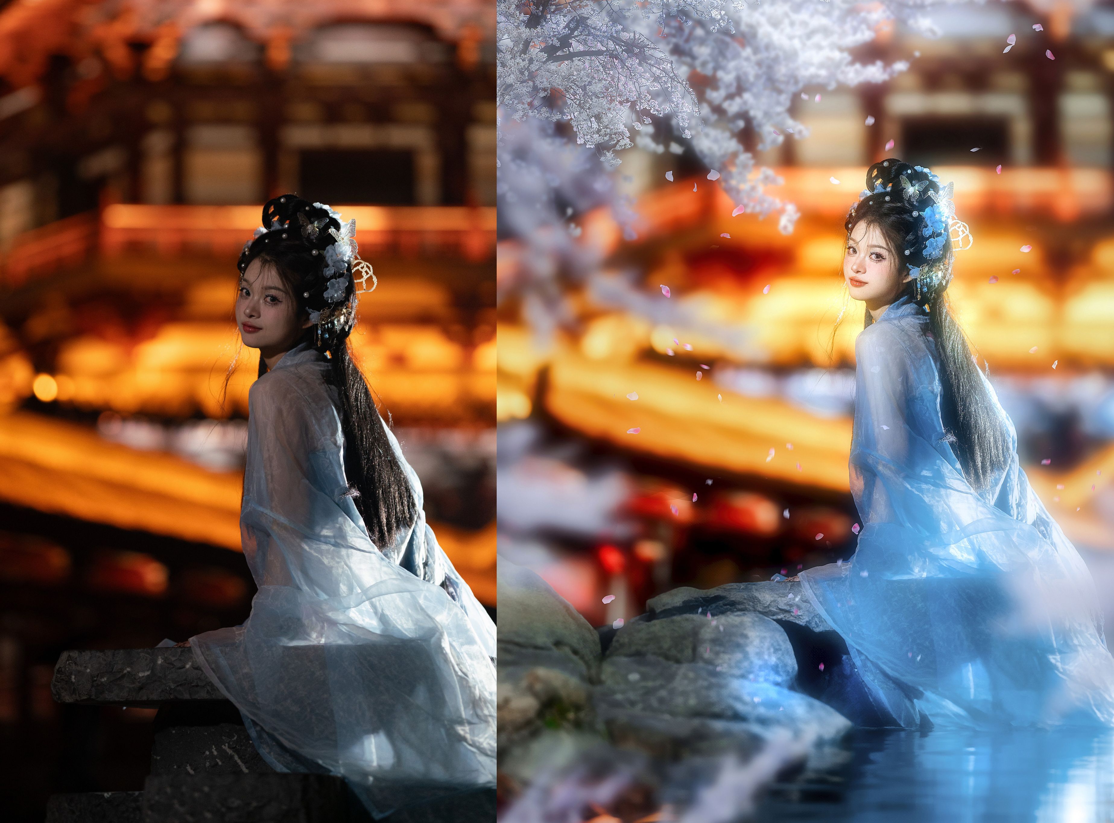 PS修图教程|五步教你用AI修氛围感汉服写真❗