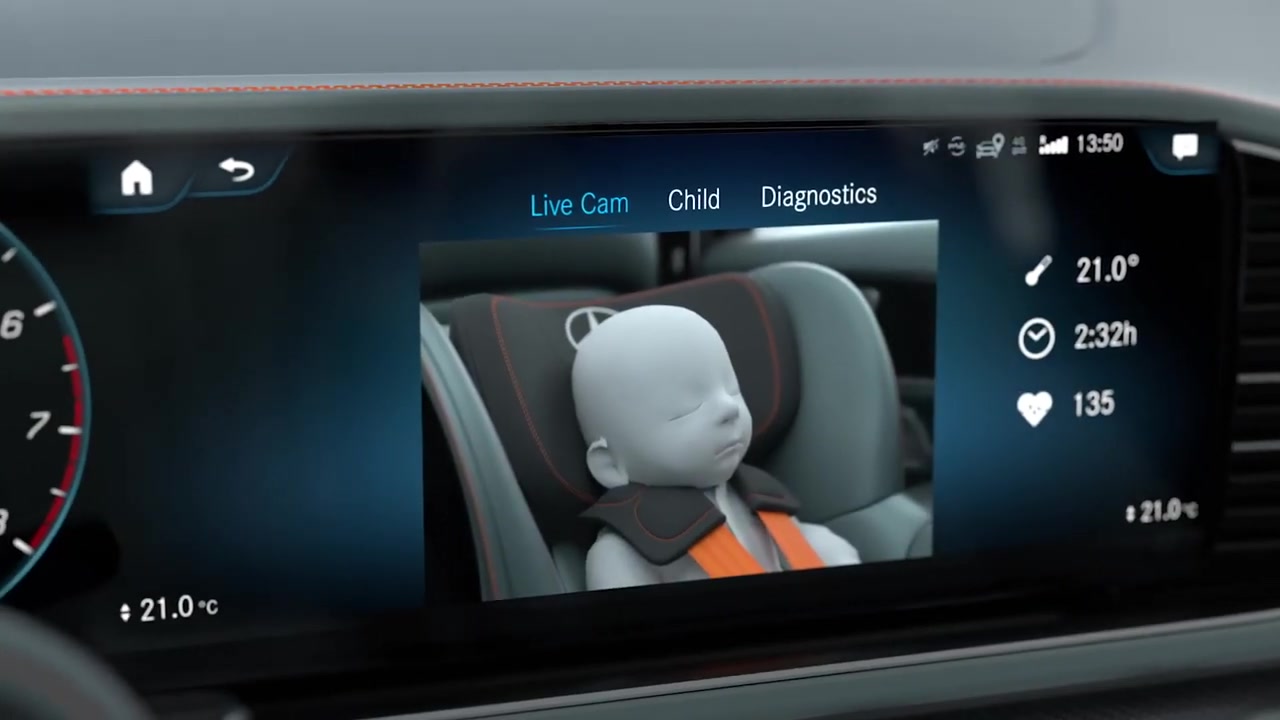 奔驰主动安全功能也要惠及到安全座椅里的小朋友了