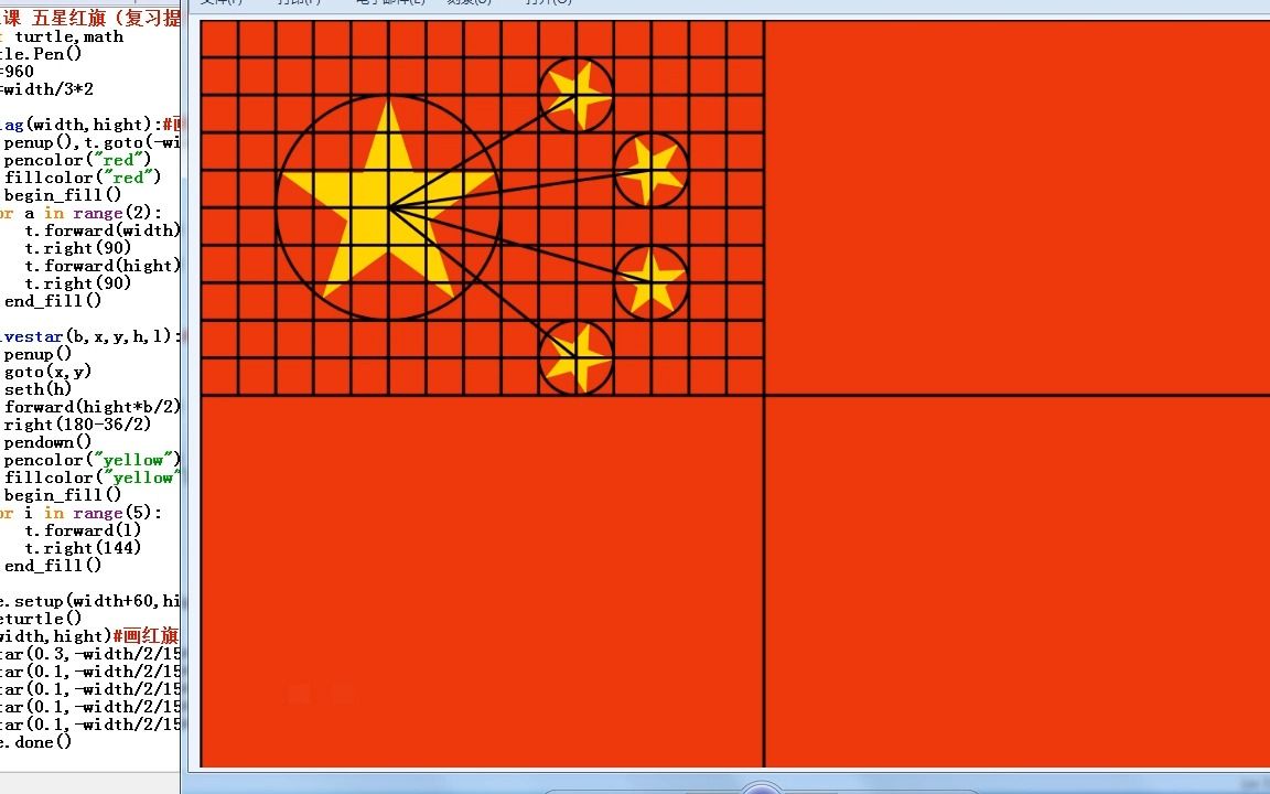 11.3细读主程序 第11课 五星红旗(复习提升)——人工智能python编程...