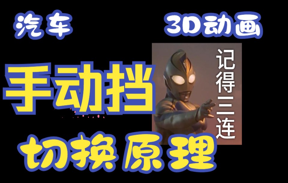 汽车手动变速箱的工作原理-3D动画解析