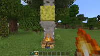 我的世界:游戏里营火的作用,不仅可以又来采蜂蜜还能用作信标