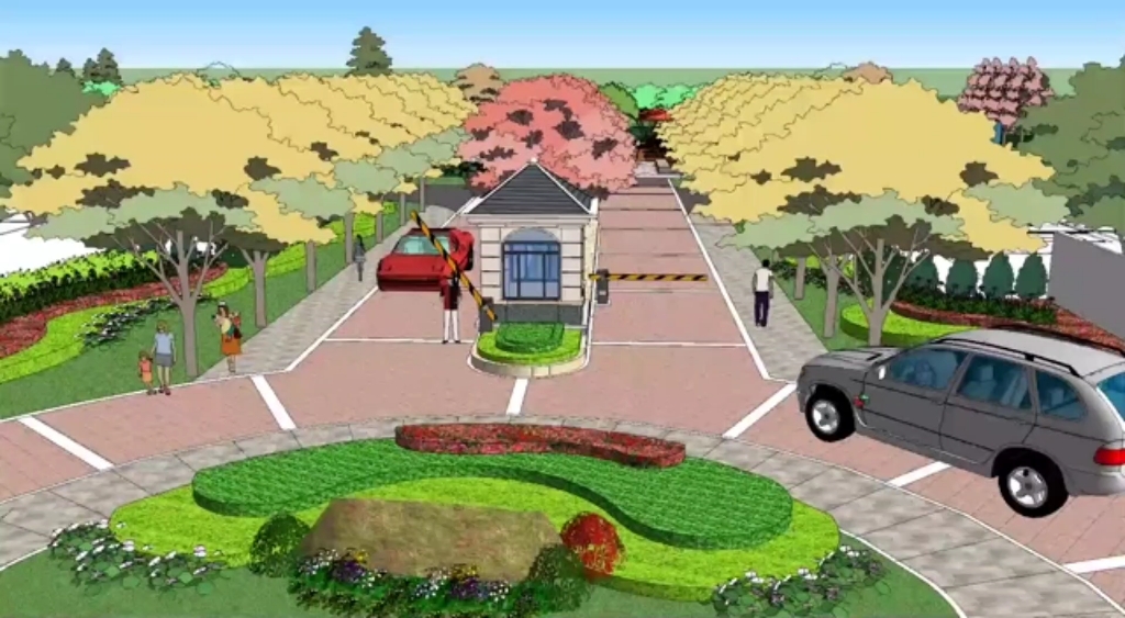 草图大师公园景观教程之小区景观(草图溜溜)