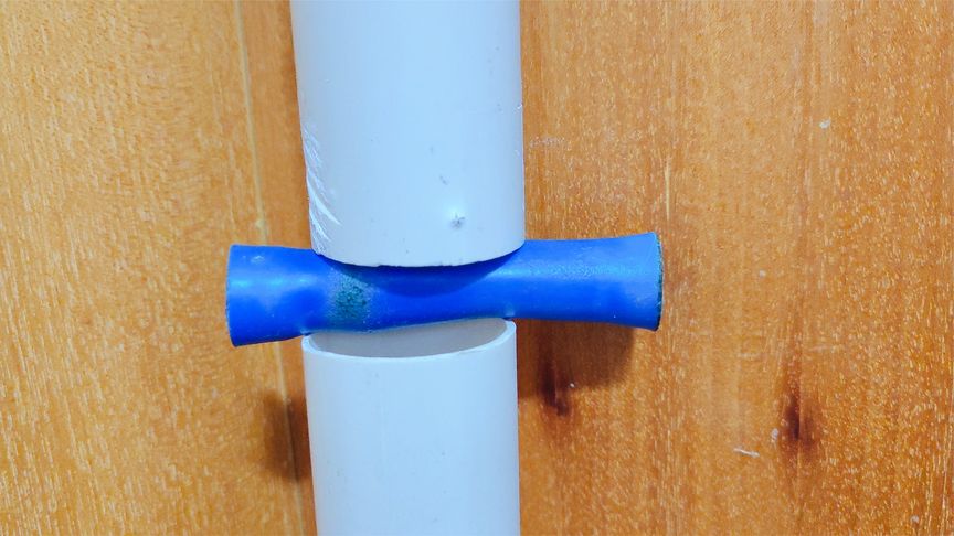 PVC管上下一样粗,没有直通怎么对接?教你做个变径,轻松接一起