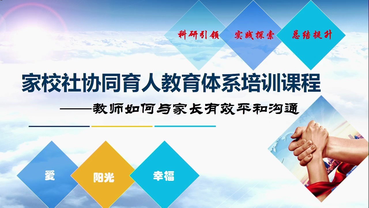 家校社协同育人教育体系培训 如何与家长有效沟通 1210