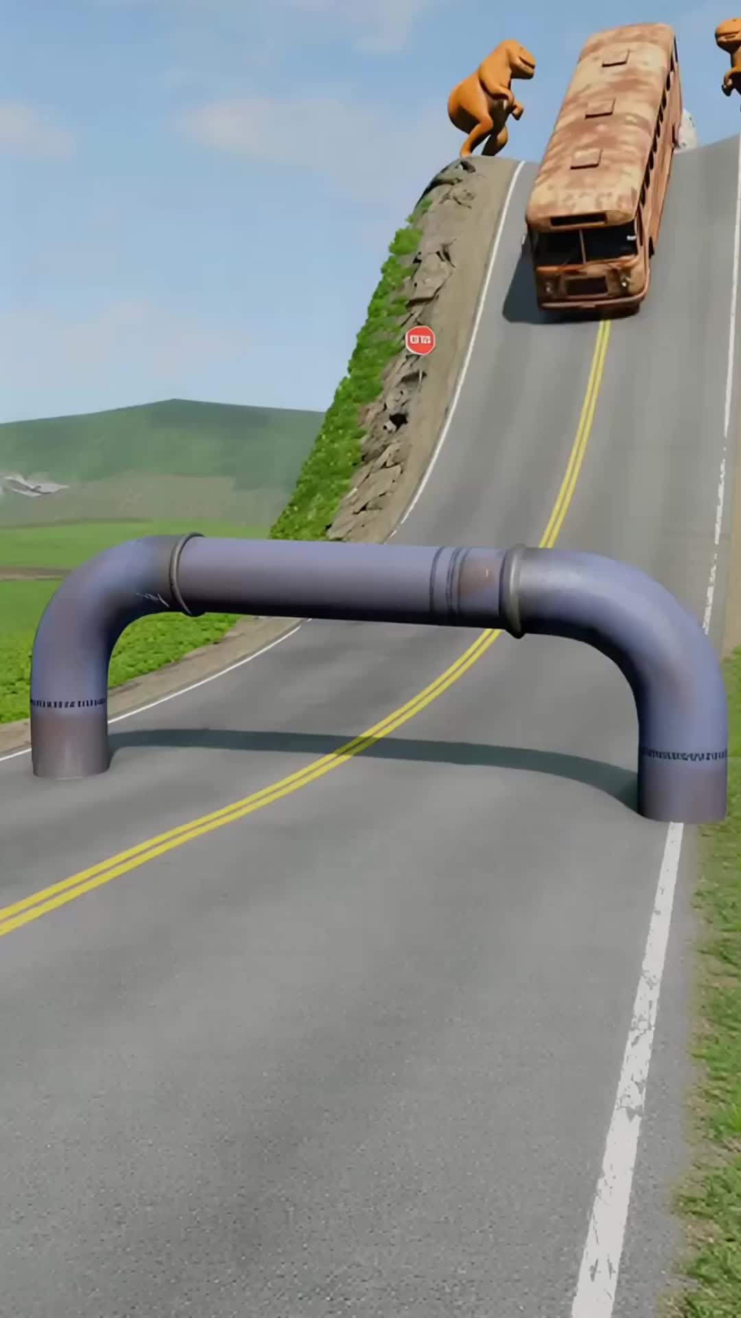 汽车看起来非常破旧 #有趣的视频#模拟驾驶#模拟游戏#汽车动画#汽车...