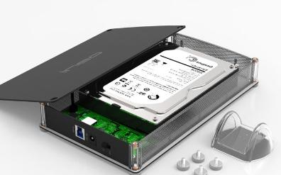 ineo 移动硬盘盒USB3.0台式机笔记本外置2.5/3.5寸硬盘盒子底座