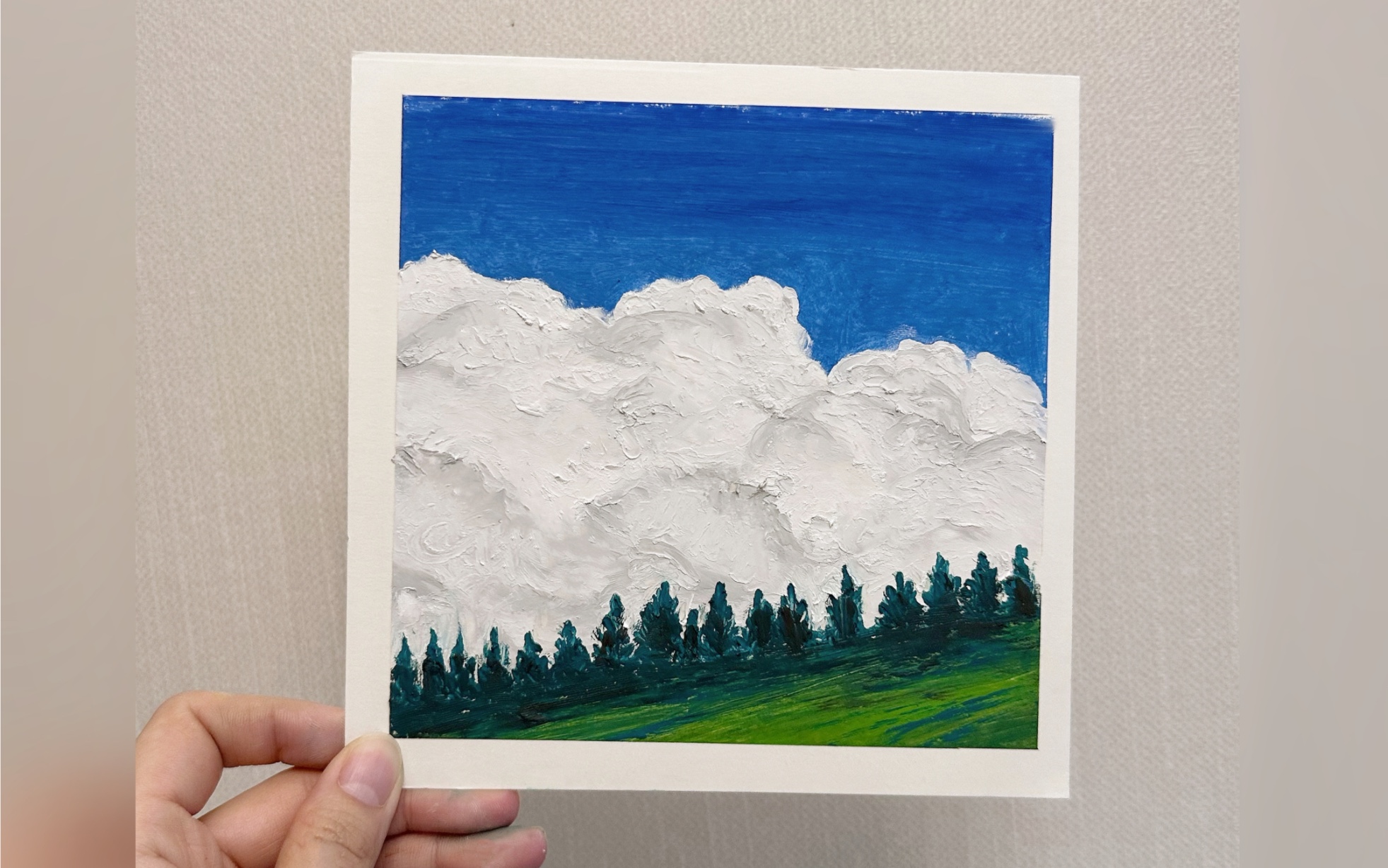 油画棒天空