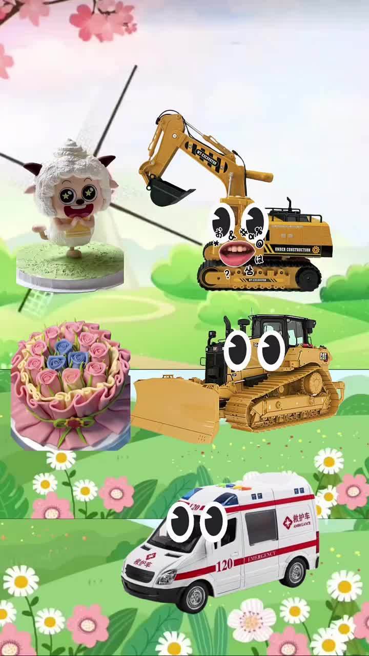 妈妈做的好吃的,一起吃#儿童启蒙早教益智动画片#工程车动画