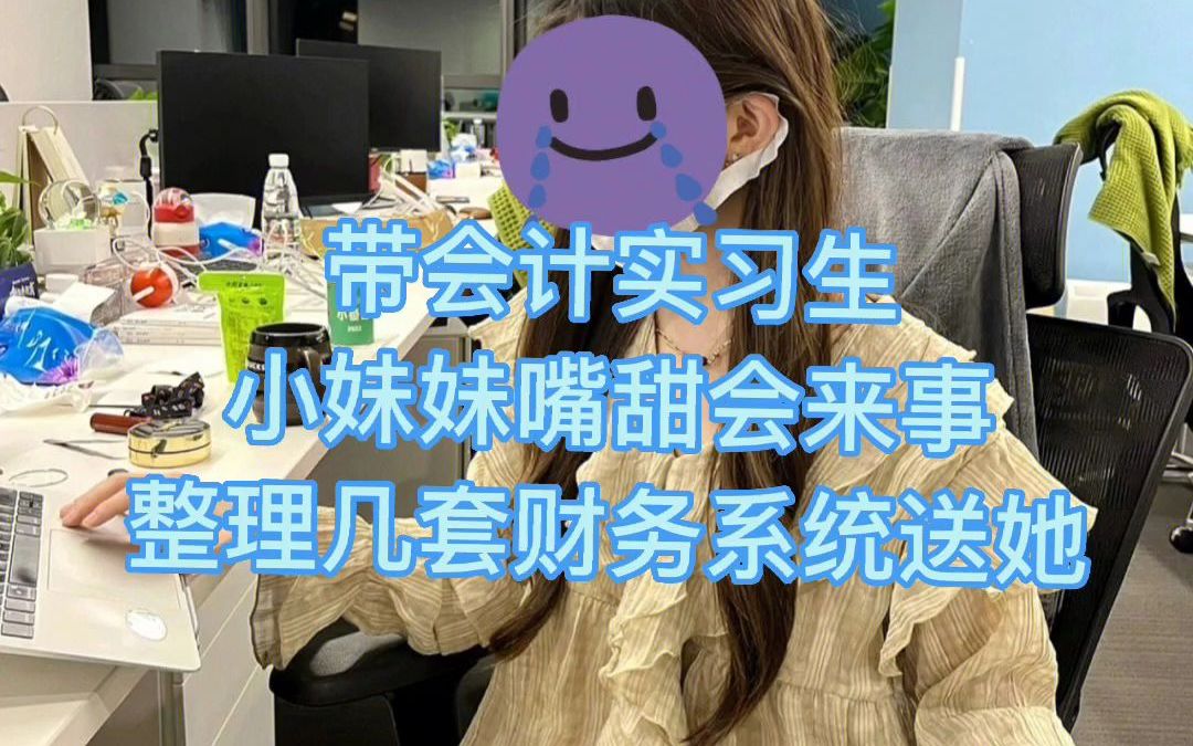 00年会计小实习生,人美嘴甜,送她几套财务系统!