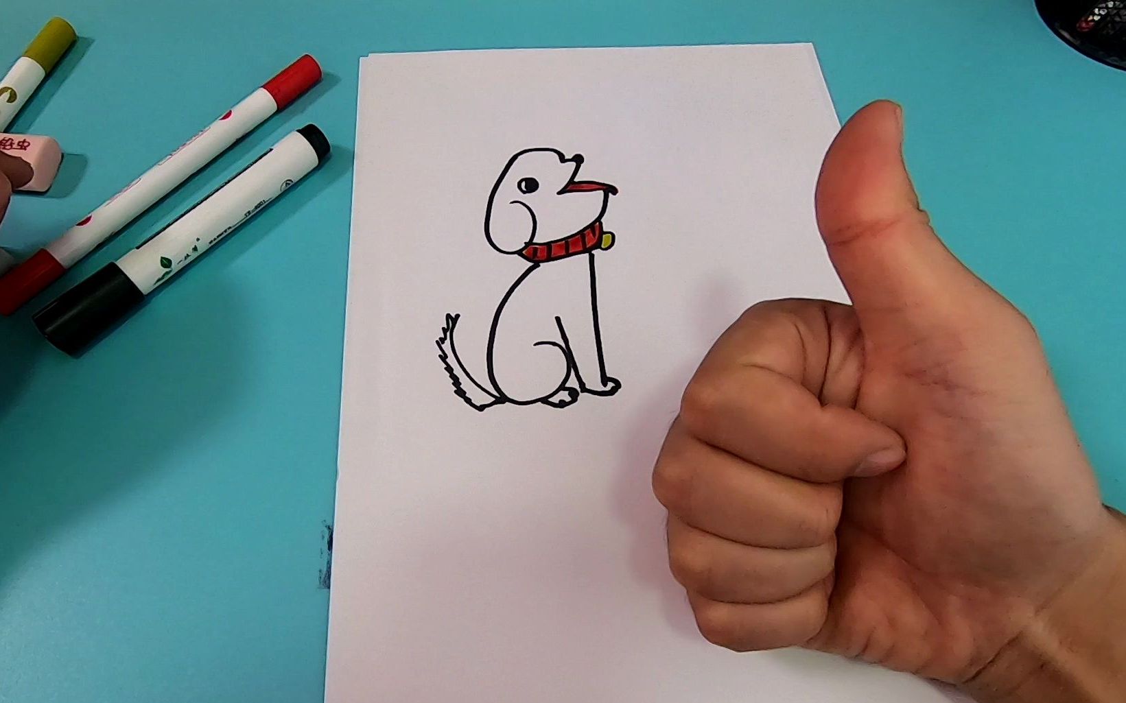 教你用最简单的数字画狗狗,别告诉我你不会?