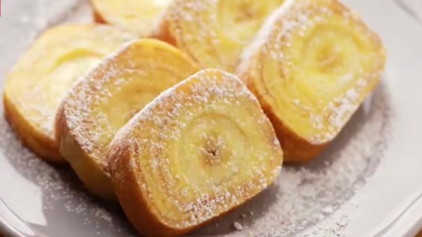 香蕉还可以这么做,香甜可口太好吃了,简单又美味,在家就能做哦