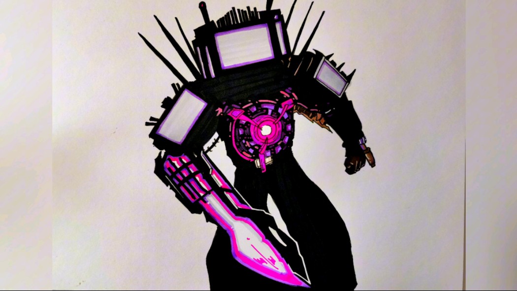 泰坦电视人绘画教程来啦!