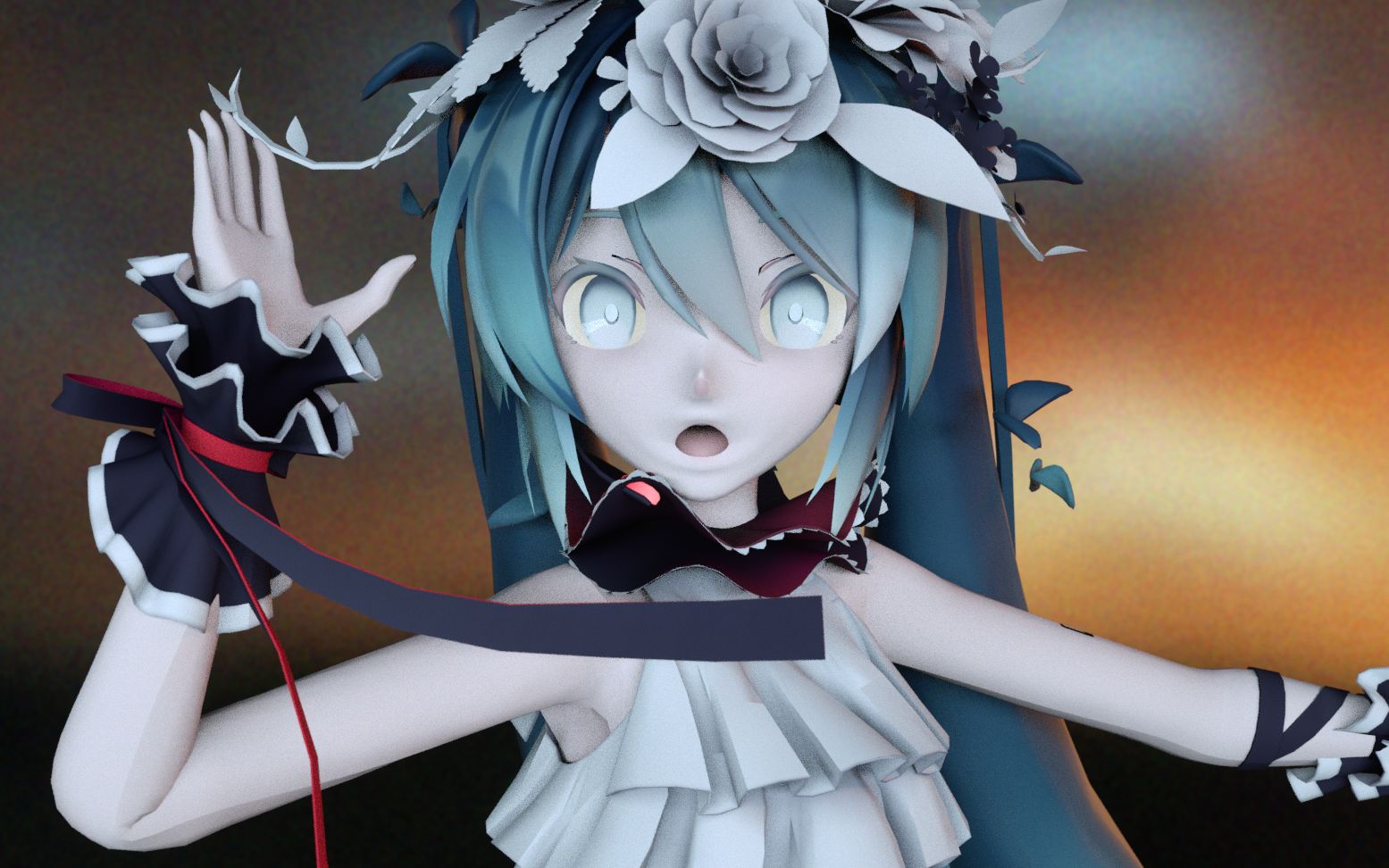 [Miku-MMD]乘着隐藏在心中的言语 在空中彻底解放吧!