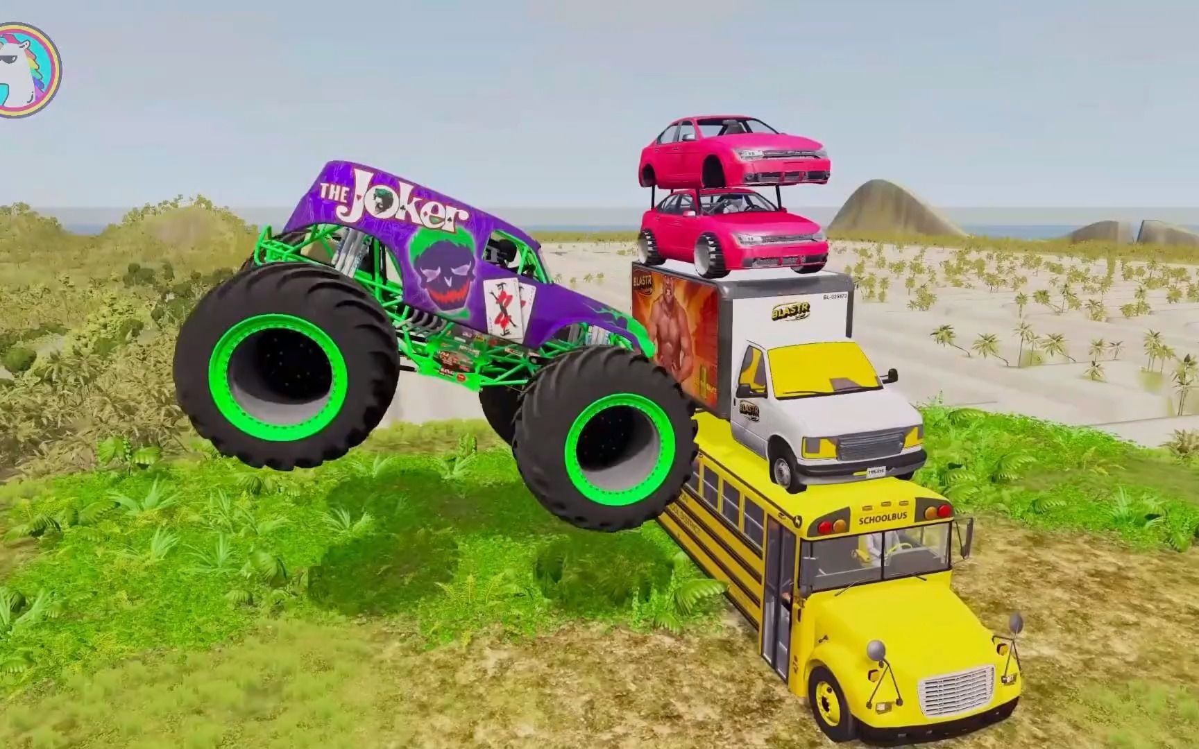 车祸模拟器:怪兽大脚车,你绝对没见过的挑战