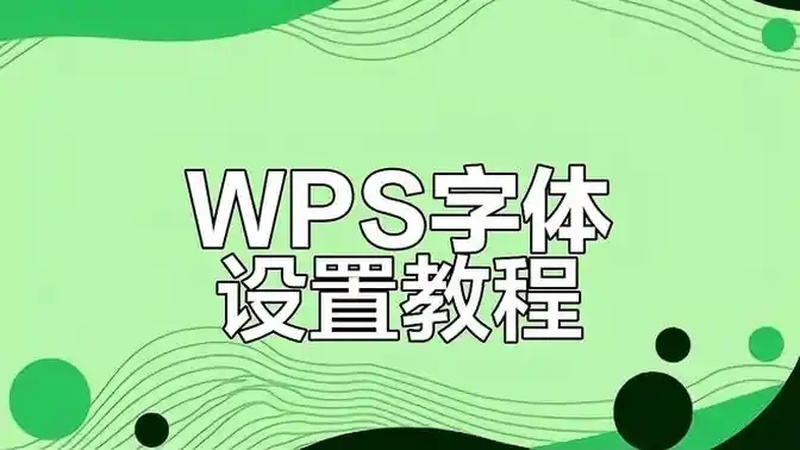 WPS文字编辑技巧:字体格式调整全解析