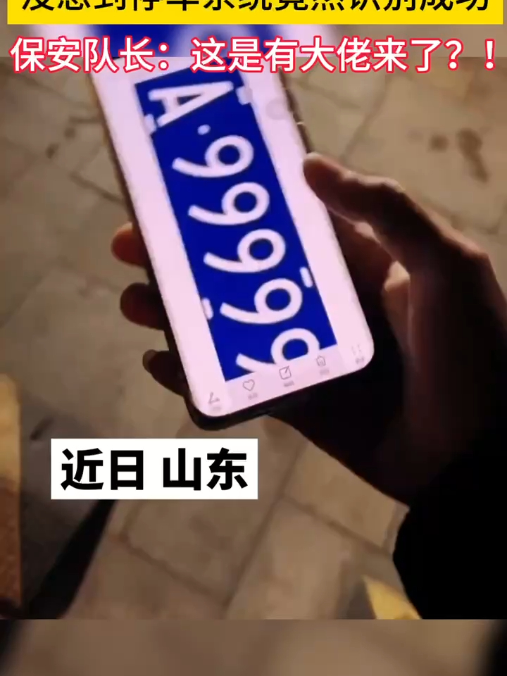男子用手机生成车牌号码,没想到停车系统竟然识别成功
