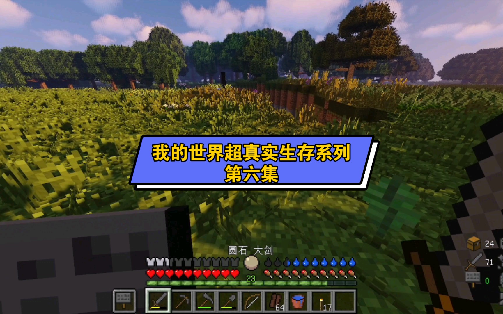 我的世界超真实生存系列:第六集:采矿之旅_我的世界生存实况
