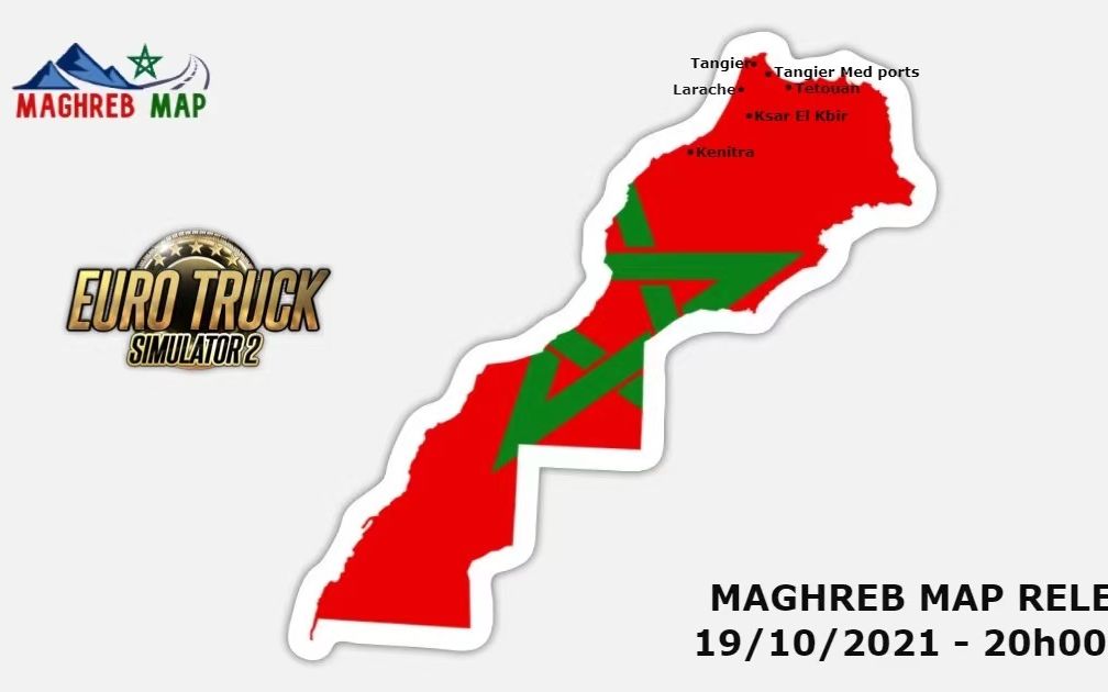 【合作地图】欧洲卡车模拟2:北非摩洛哥| 马格里布地图