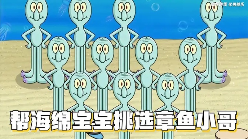 帮助海绵宝宝挑选章鱼小哥