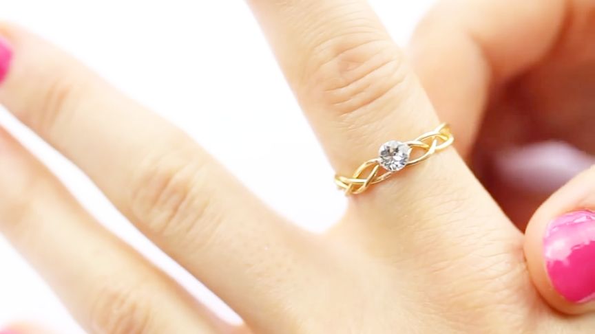 简易手工,手工制作戒指,有没有惊艳的感觉