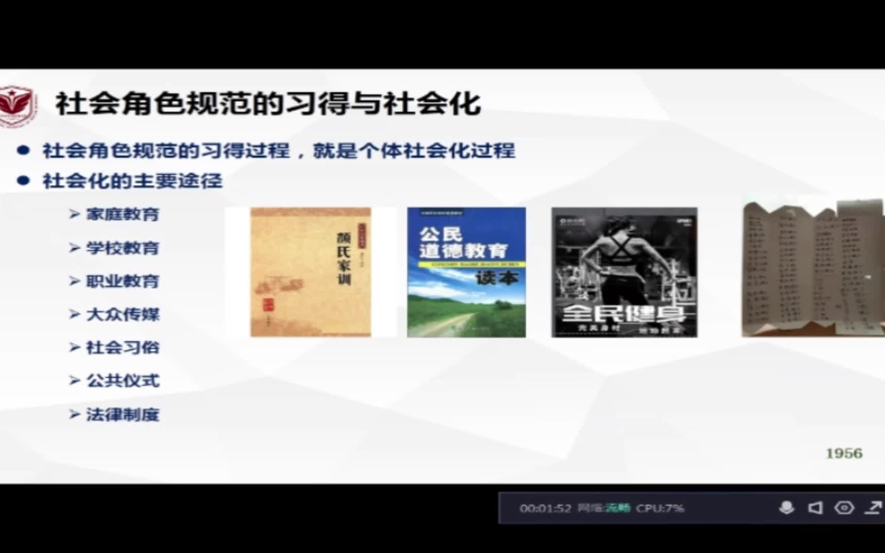 社会学概论第06章社会角色与互动——2021秋社会学院