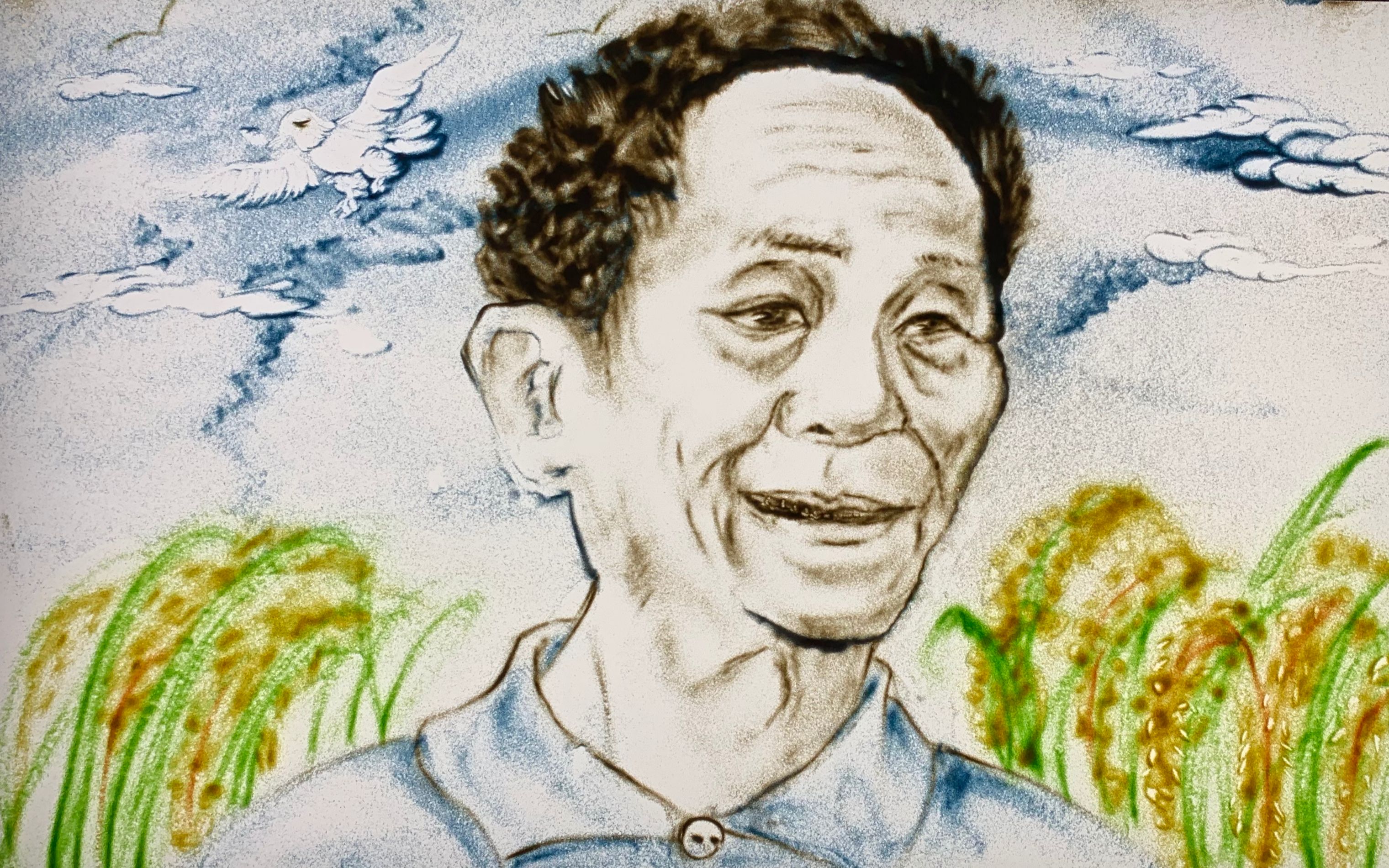 看完这沙画,感动哭了———袁隆平院士90华诞