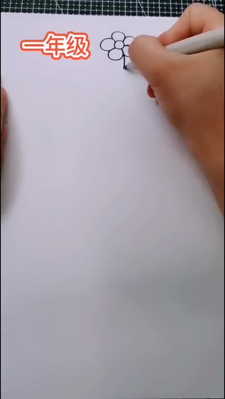 不同年级画的玫瑰花简笔画 简笔画教程