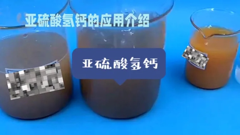 亚硫酸氢钙:日常生活中的多用途化学物质