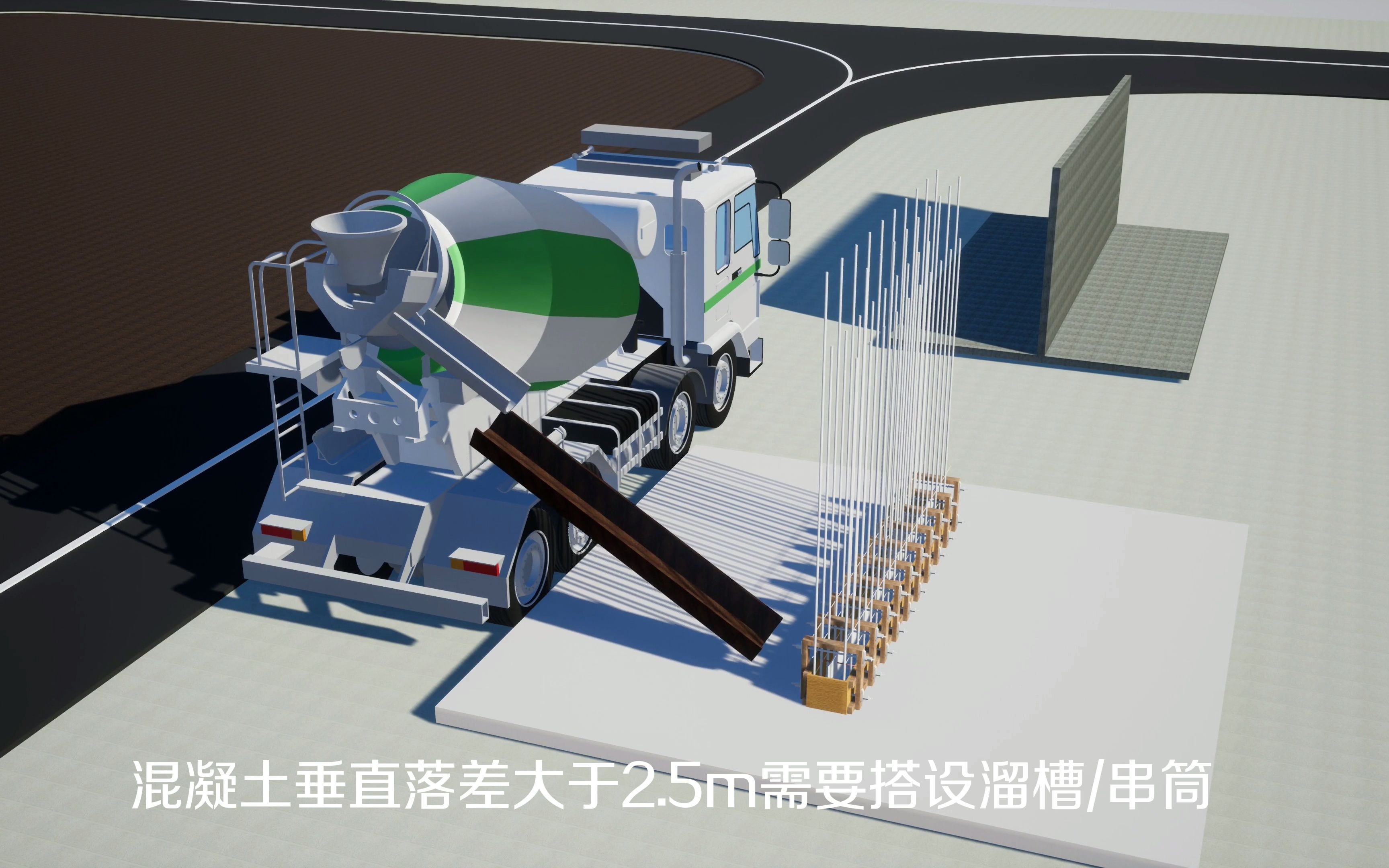 防水导墙浇筑工艺动画