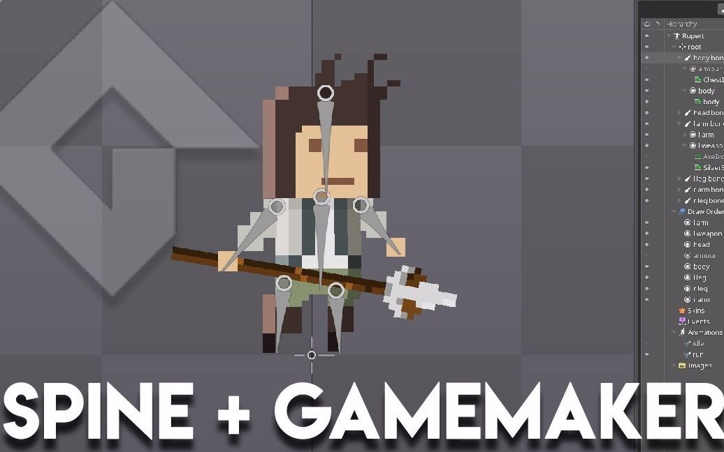 龙骨与gamemaker studio2 的动画制作教程(中文字幕)